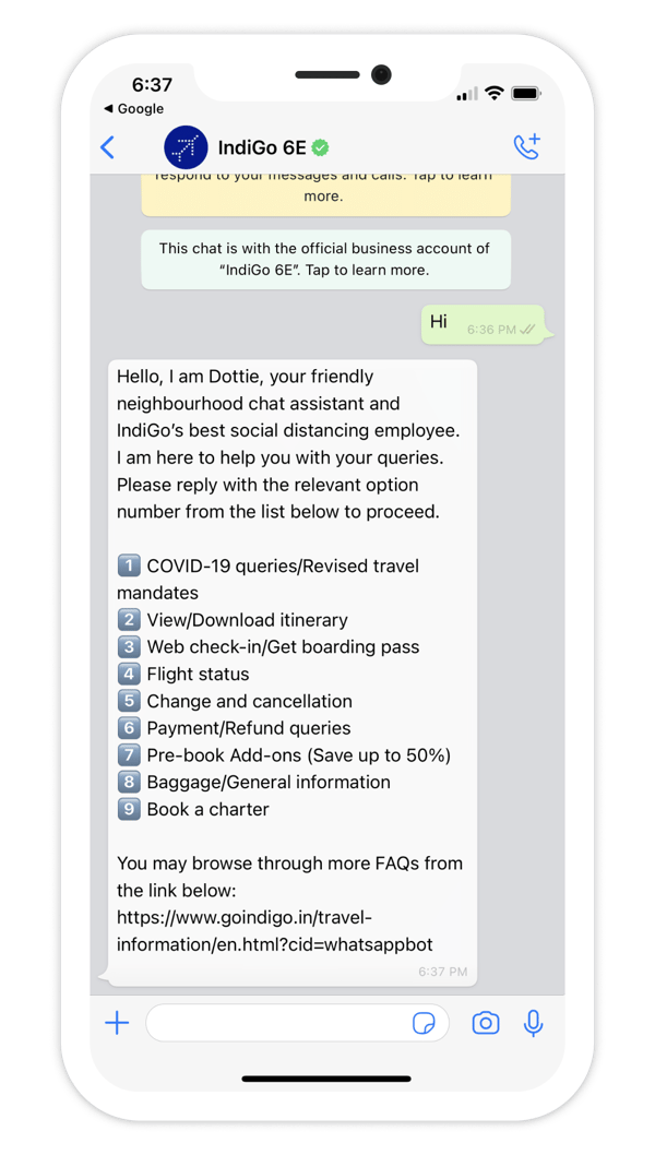6 Best WhatsApp Chatbots in India